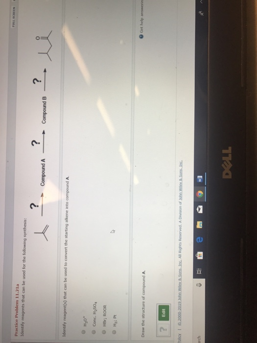 Solved Practice Problem 11.21a Identify reagents that can be | Chegg.com