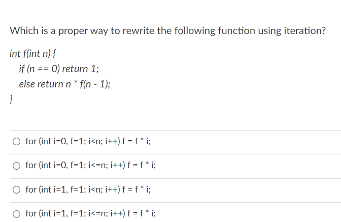 Solved Which is a proper way to rewrite the following | Chegg.com