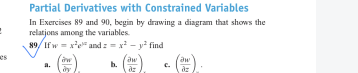 - Partial Derivatives with Constrained variables In | Chegg.com