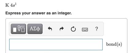 Solved Express your answer as an integer.Al 3s23p1 Express | Chegg.com