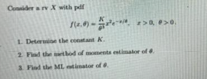 Solved Consider a rv X with pdf $(2.0) - -16 . >0, e> 0 " = | Chegg.com