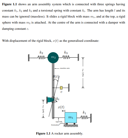 Solved Figure 1.1 shows an arm assembly system which is | Chegg.com