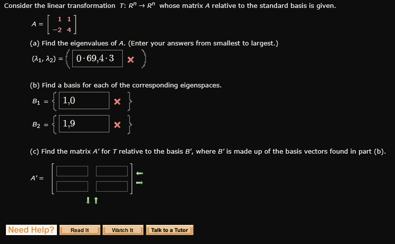 Solved Consider the linear transformation T: Rn → Rn whose | Chegg.com