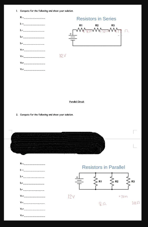 Solved 1. Compute for the following and show your solution. | Chegg.com