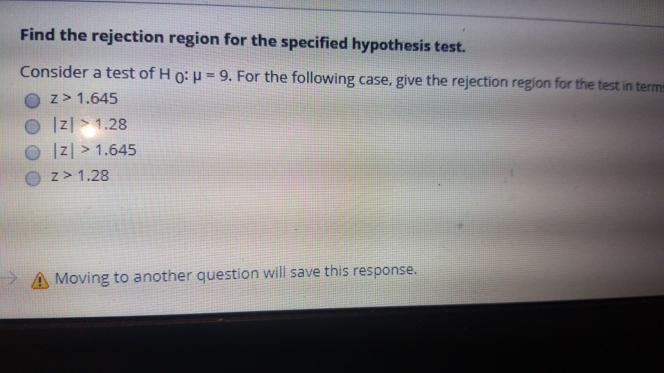 Solved Find the rejection region for the specified | Chegg.com