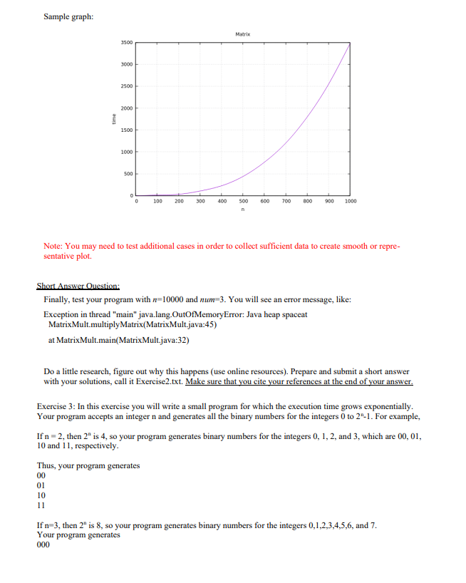 Solved Exercise 2 Matrix Multiplication) For this exercise, | Chegg.com
