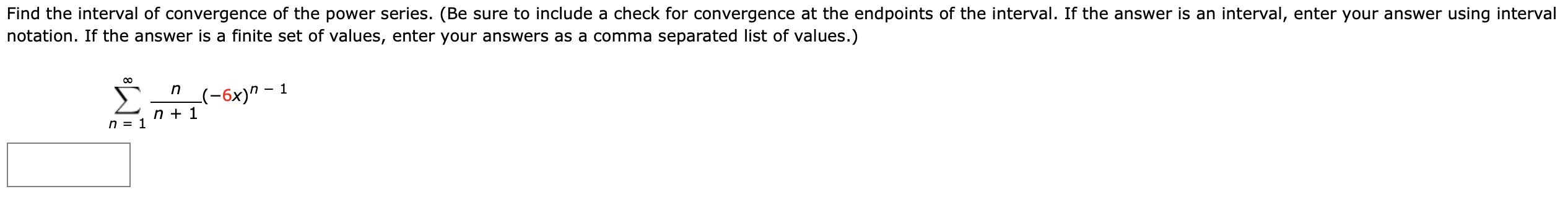 Solved notation. If the answer is a finite set of values, | Chegg.com