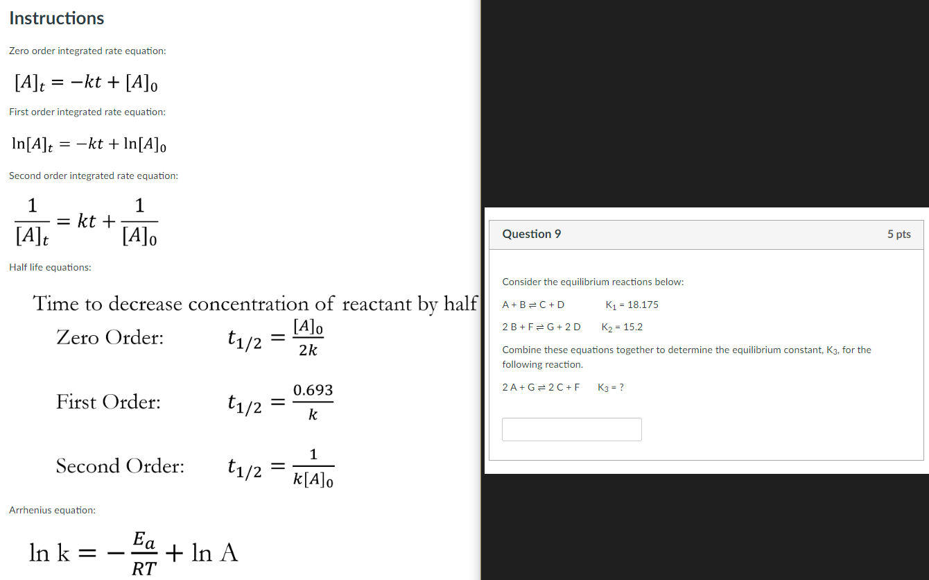 Solved Zero order integrated rate equation: [A]t=−kt+[A]0 | Chegg.com