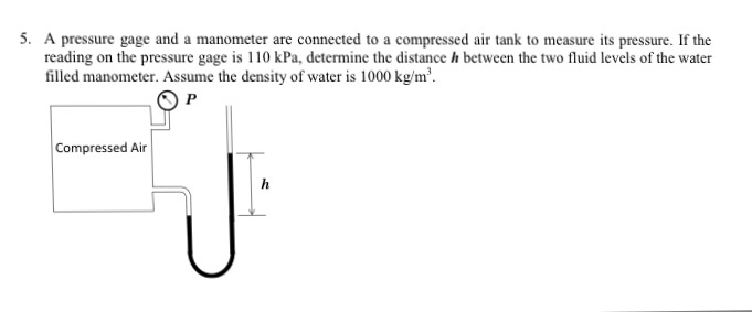 Solved A pressure gage and a manometer are connected to a | Chegg.com