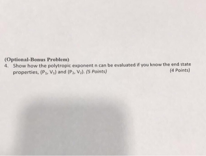 Solved Show how the polytropic exponent n can be evaluated | Chegg.com