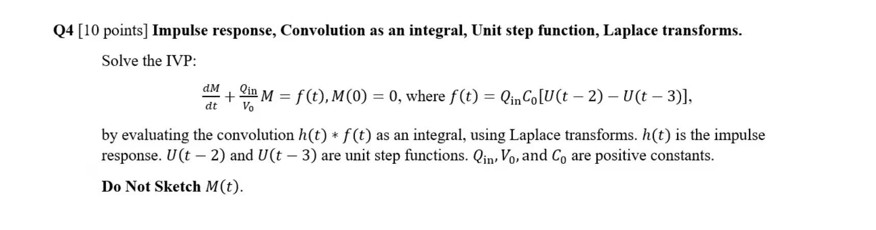 Solved Q4 [10 points] Impulse response, Convolution as an | Chegg.com