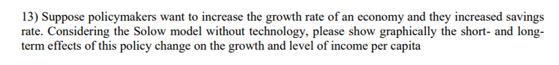 Suppose policymakers want to increase the growth rate | Chegg.com