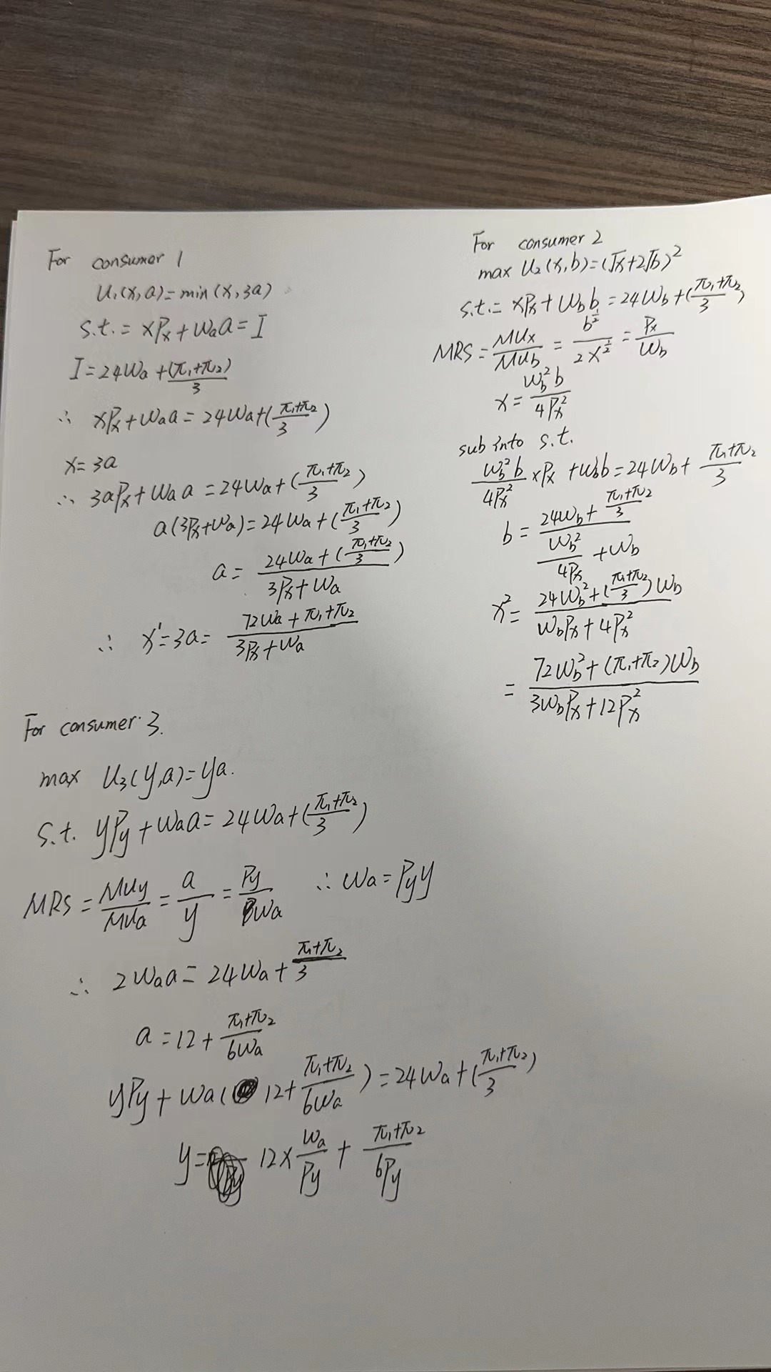 Solved Suppose there are 3 types of consumers: | Chegg.com