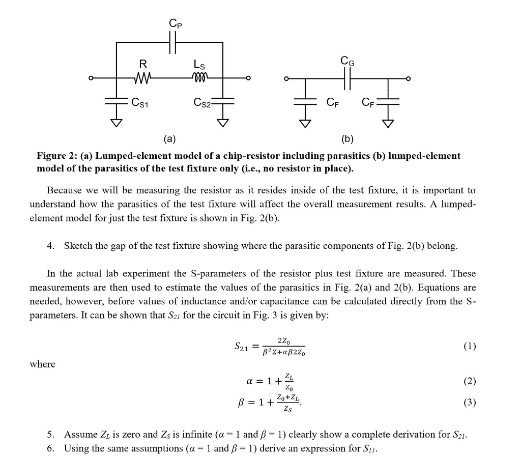 S2 Figure 2: (a) Lumped-element model of a | Chegg.com