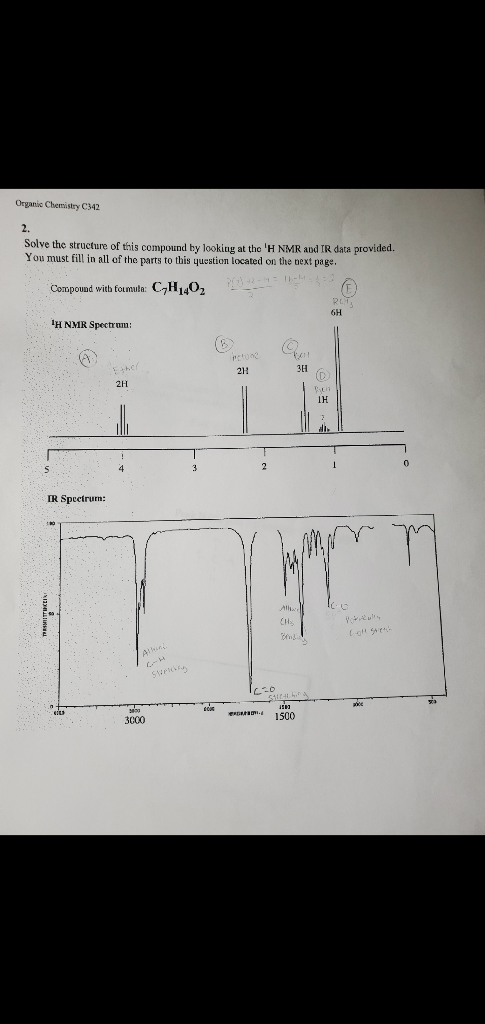Solved Solve the structure of this compound by looking at | Chegg.com