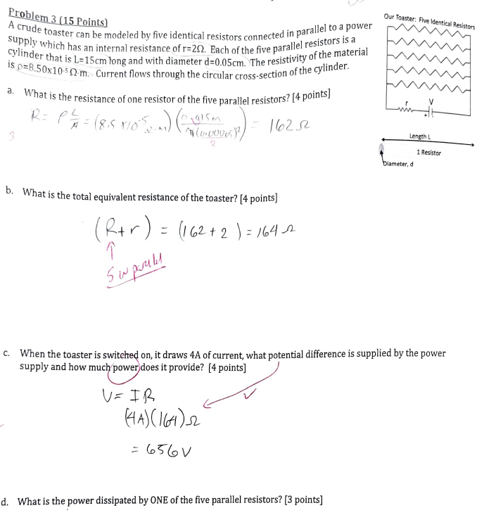 Solved Problem 3 (15 Points Our Toaster: Five Identical | Chegg.com