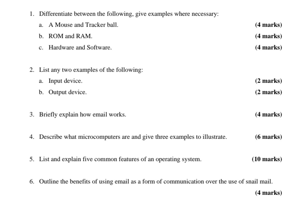 Solved 1. Differentiate between the following, give examples | Chegg.com