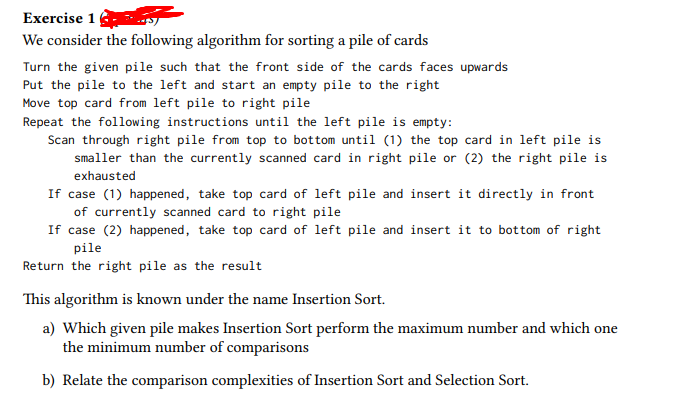 Solved solve only part b this is the comparison complexity | Chegg.com