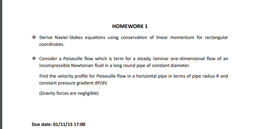 Solved please solve handwriting!!!Derive Navier-Stokes | Chegg.com