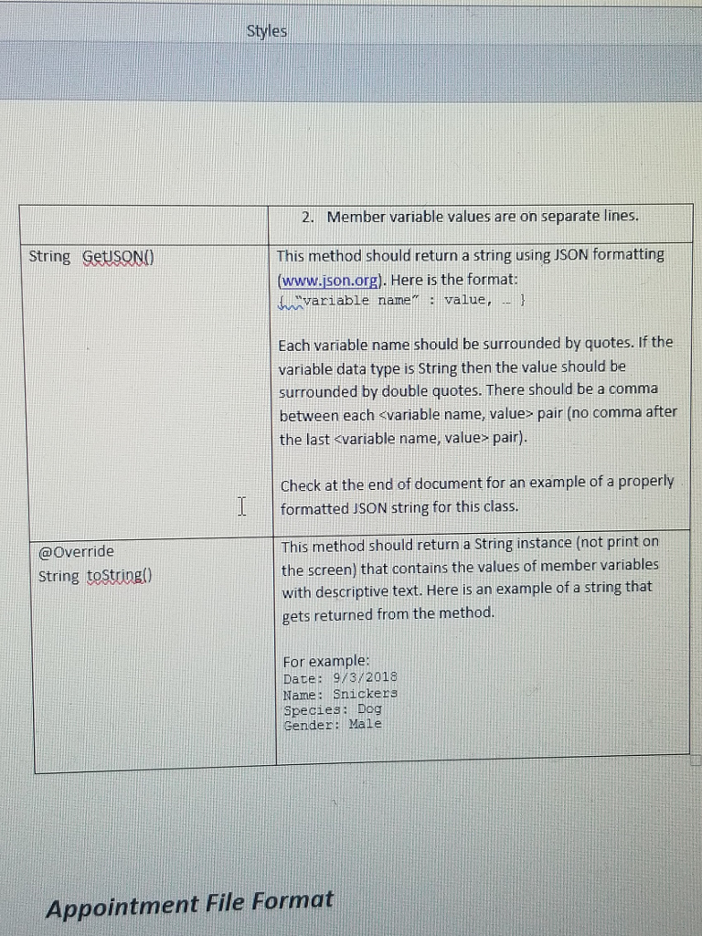 Solved In Java Write Appointment Class Class - Appointment | Chegg.com