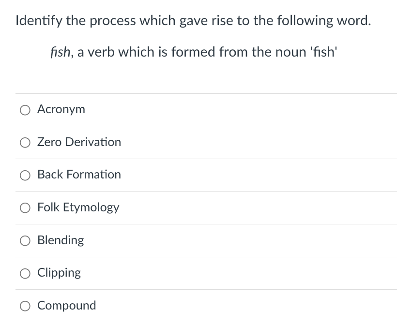 Identify the process which gave rise to the following | Chegg.com