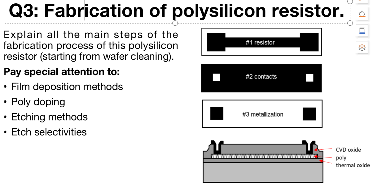 Solved Q3: Fabrication of po Explain all the main steps of | Chegg.com