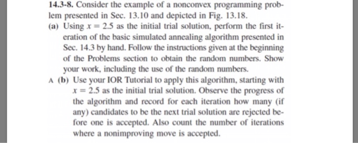 14.3-8. Consider the example of a nonconvex | Chegg.com