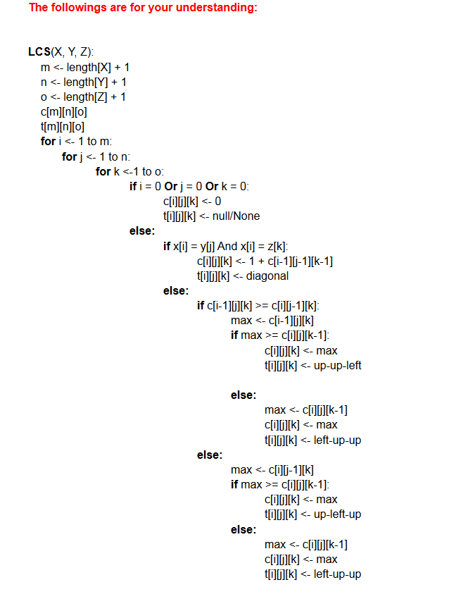 Solved **It's a PYTHON PROBLEM. It's an LCS problem | Chegg.com