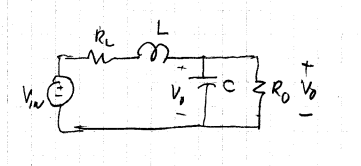 For the RLC filter circuit given in the class | Chegg.com