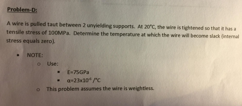 Solved 1. What is the temperature at which the wire will | Chegg.com