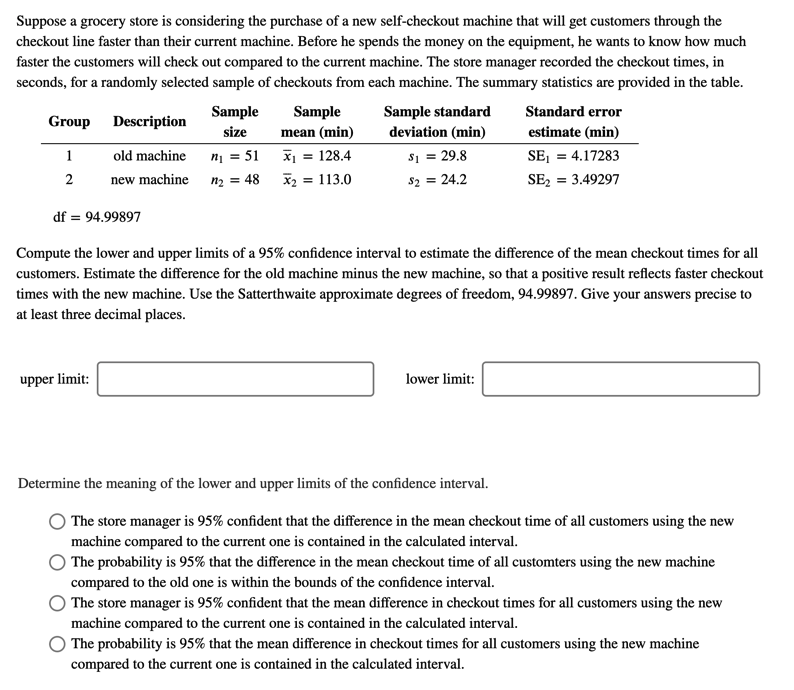 Solved Suppose a grocery store is considering the purchase | Chegg.com