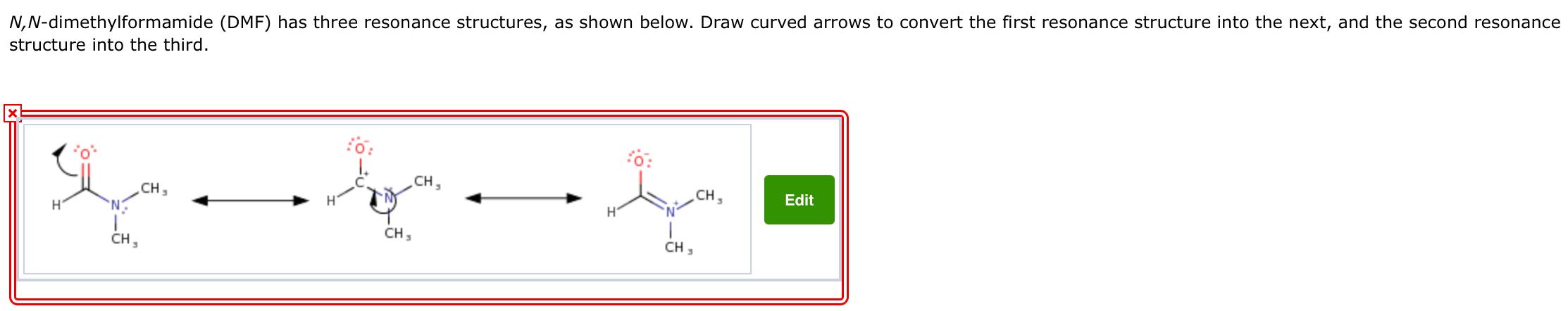 Solved Consider the structure of N,N-dimethylformamide | Chegg.com