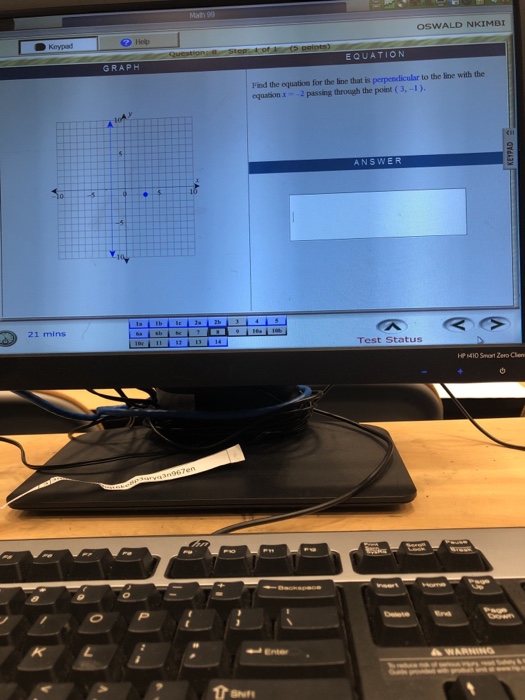 Solved OSWALD NKIMBI Keypad GRAPH LINE Graph the following | Chegg.com