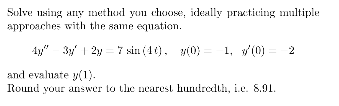 Solved Solve using any method you choose, ideally practicing | Chegg.com