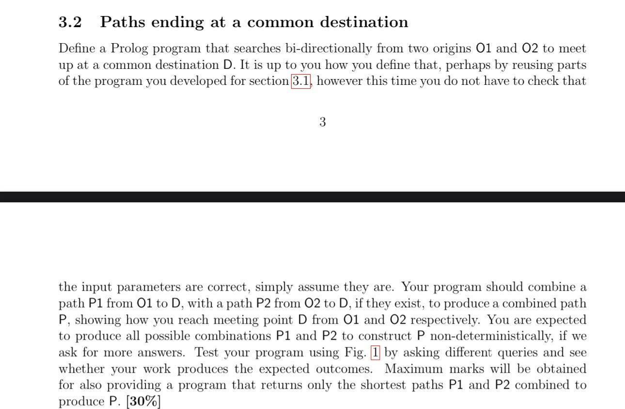 Solved 3.2 Paths ending at a common destination Define a | Chegg.com