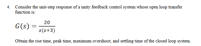 Solved Consider the unit-step response of a unity feedback | Chegg.com