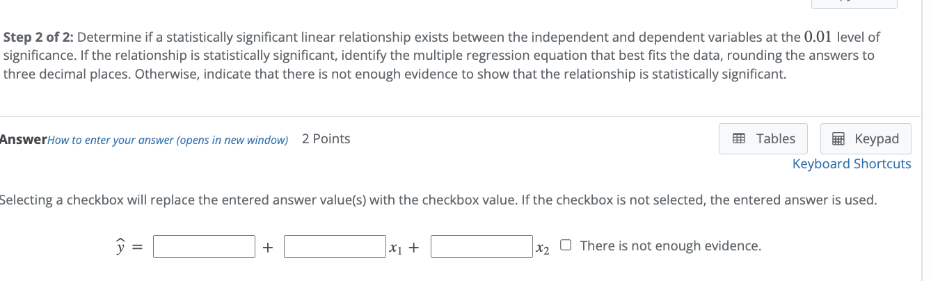 Solved The following data was collected to explore how the | Chegg.com