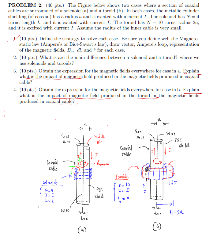Solved PROBLEM 2: (40 pts.) The Figure below shows two cases | Chegg.com