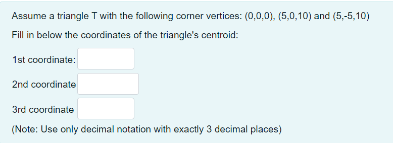 Solved code class="asciimath">Assume a triangle T with the | Chegg.com