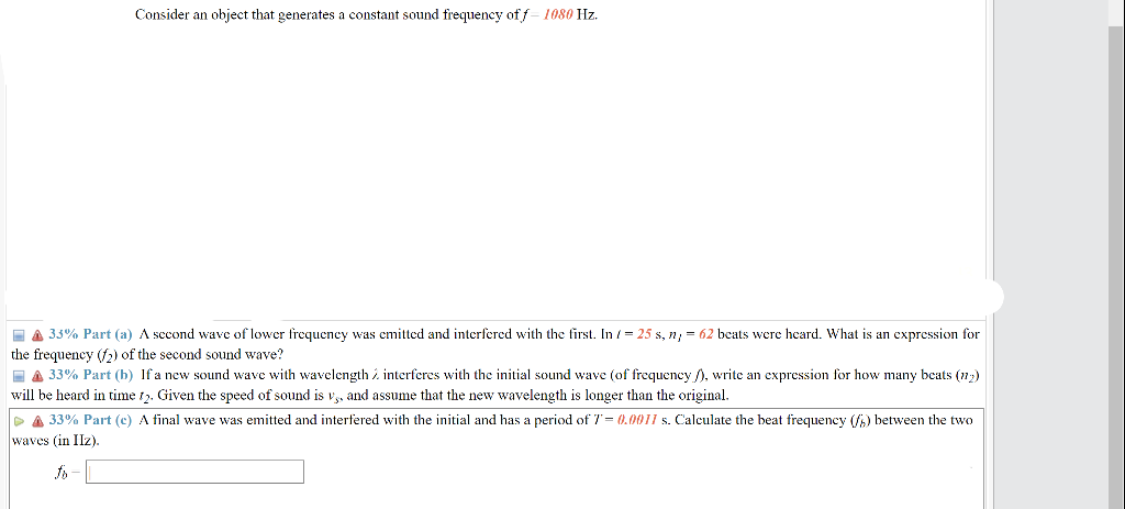 Solved Consider an object that generates a constant sound | Chegg.com