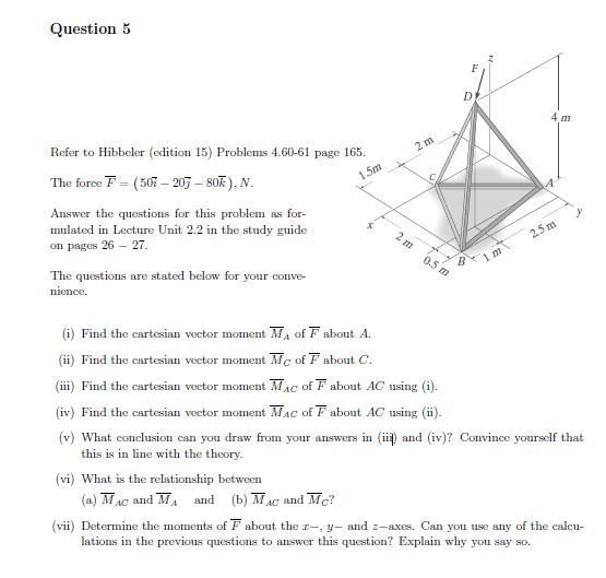 Solved Refer to Hibbeler (edition 15) Problems 4.60-61 page | Chegg.com