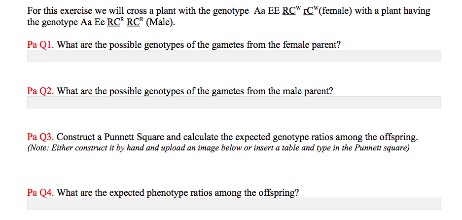 Solved These are the traits we are following for our | Chegg.com