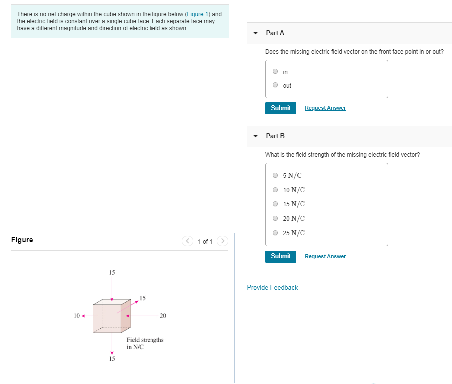 Solved There is no net charge within the cube shown in the | Chegg.com