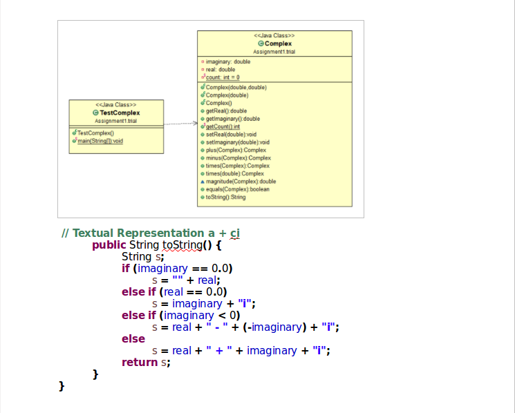 Solved Use the following UML diagram as a guide to write two | Chegg.com