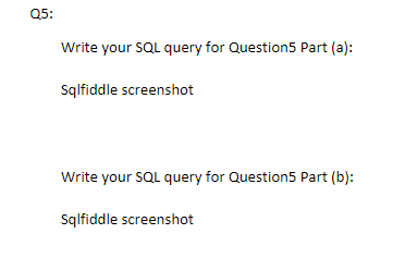 Solved 5. Write SQL queries to retrieve following | Chegg.com