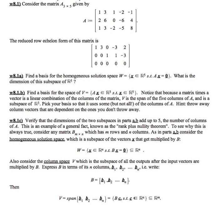 Solved w8.l Consider the matrix A, x s given by 1 3 -2 1 A:= | Chegg.com