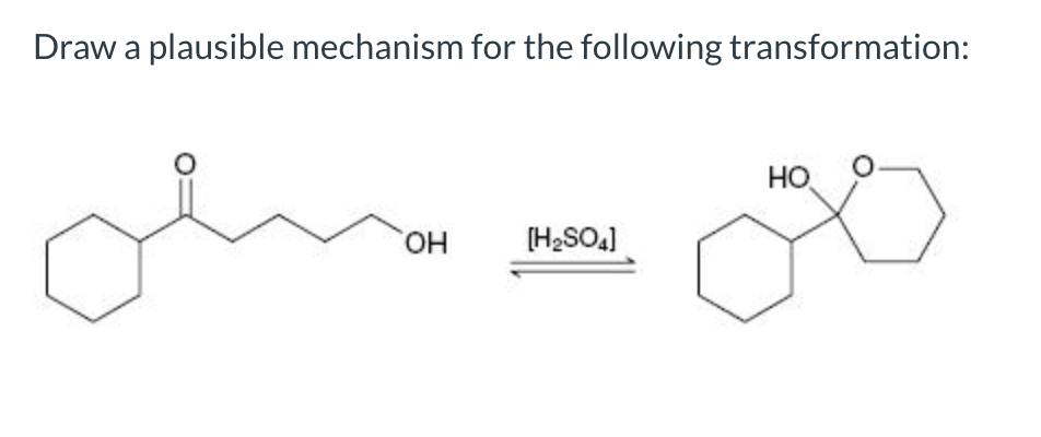 Solved Draw a plausible mechanism for the following | Chegg.com