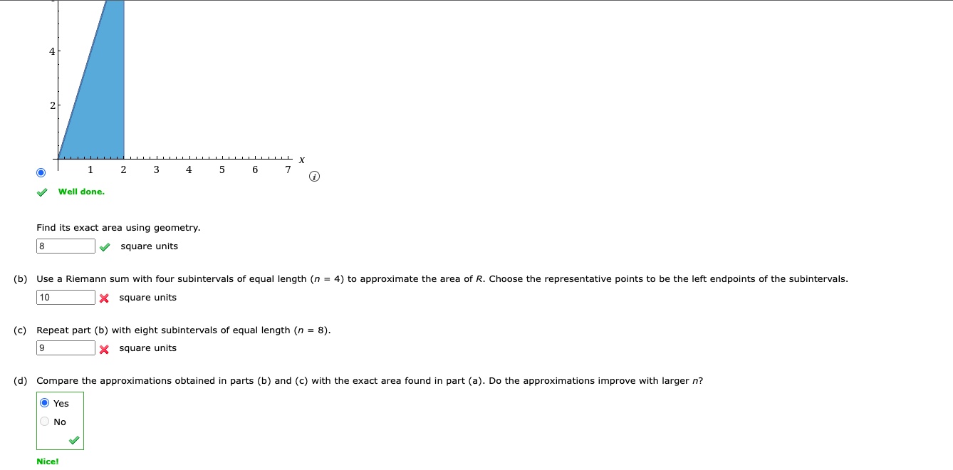 Solved Find its exact area using geometry. square units (b) | Chegg.com