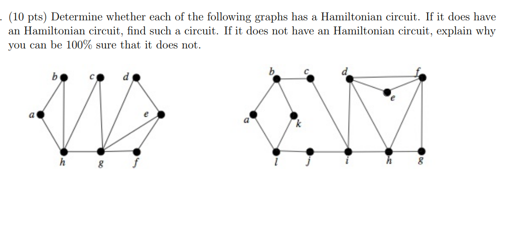 Solved . (10 pts) Determine whether each of the following | Chegg.com