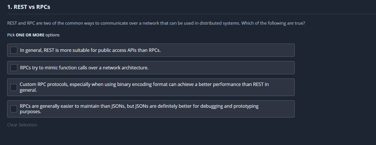 Solved 1. REST vs RPCs REST and RPC are two of the common | Chegg.com
